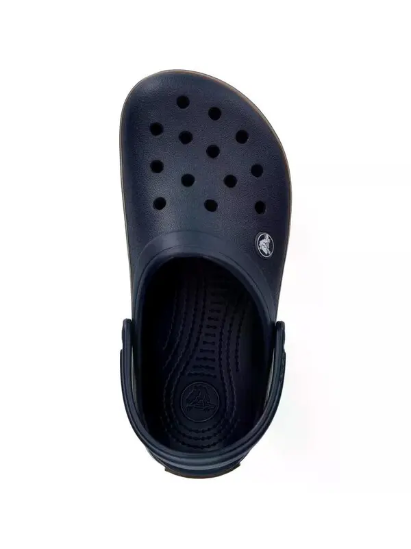 CROCS Crocband Perforated Logo-patch Mules - Blue