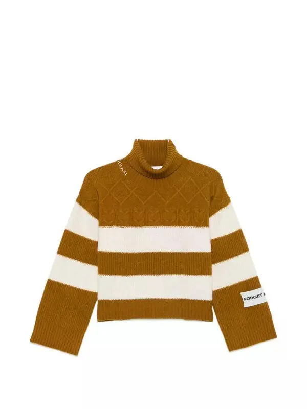 Erika Cavallini Striped Cable-knit Sweater