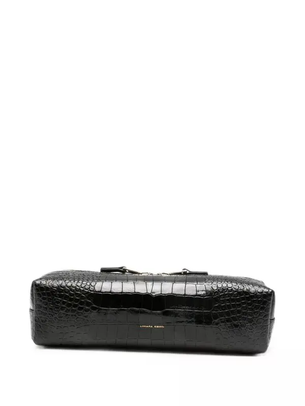 Liviana Conti Logo-detail Clutch Bag - Black