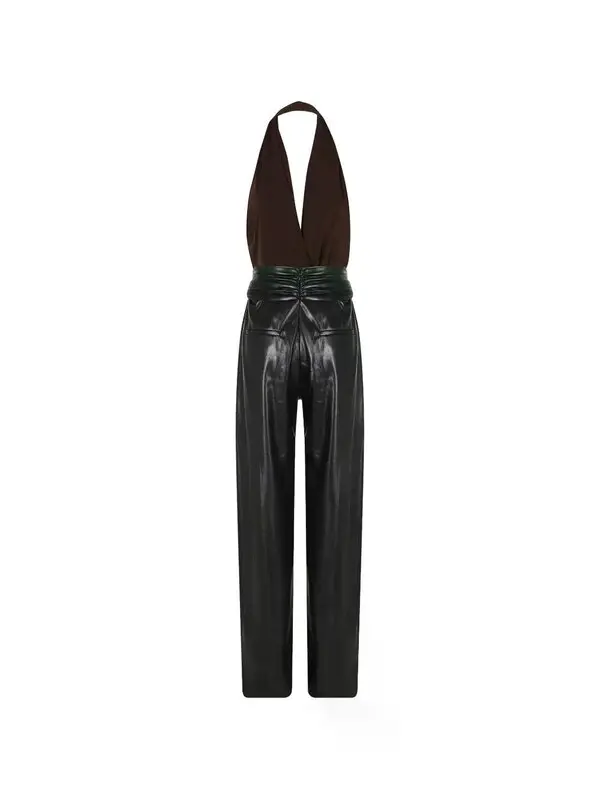 Andamane Halterneck Draped Jumpsuit