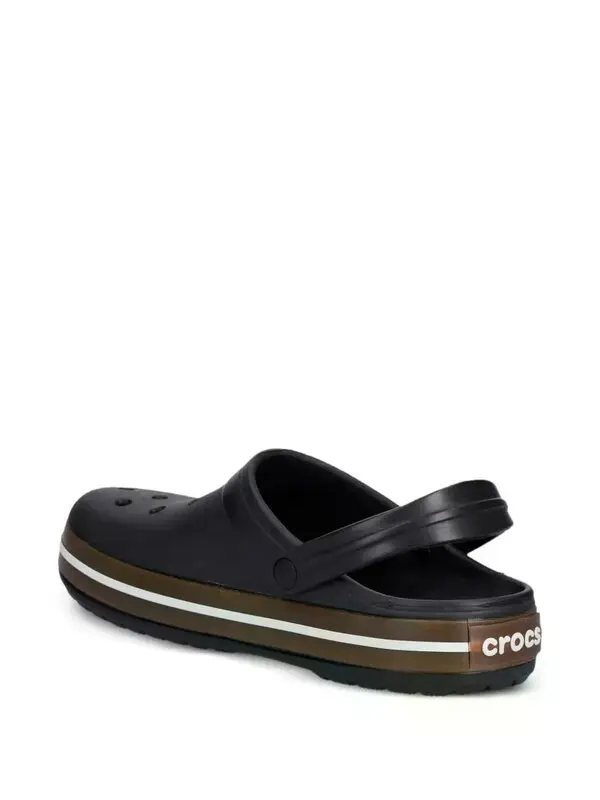 CROCS Crocband Perforated Logo-patch Mules - Black