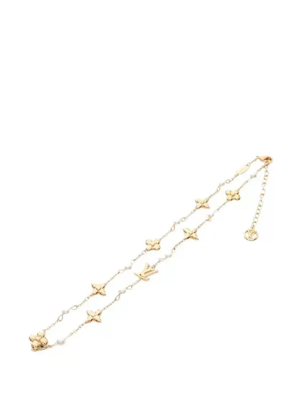 LOUIS VUITTON Louisa Faux-pearl Necklace - Gold