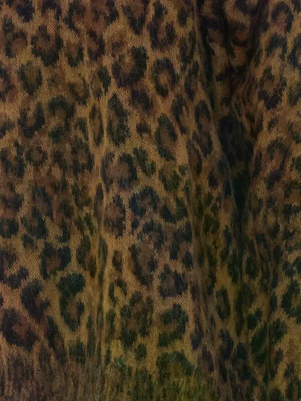 ANIYE BY Felly Leopard-print Distressed Sweater