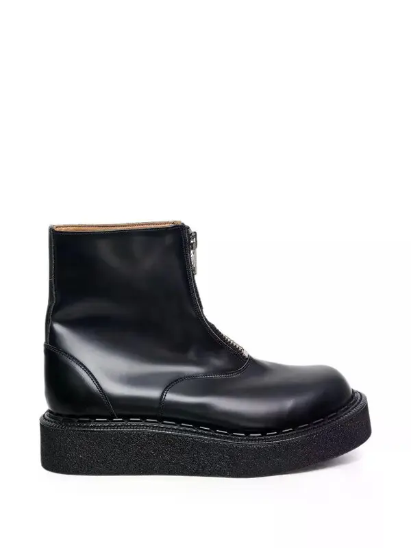 Comme Des Garçons X George Cox Front-zip Platform Biker Boots