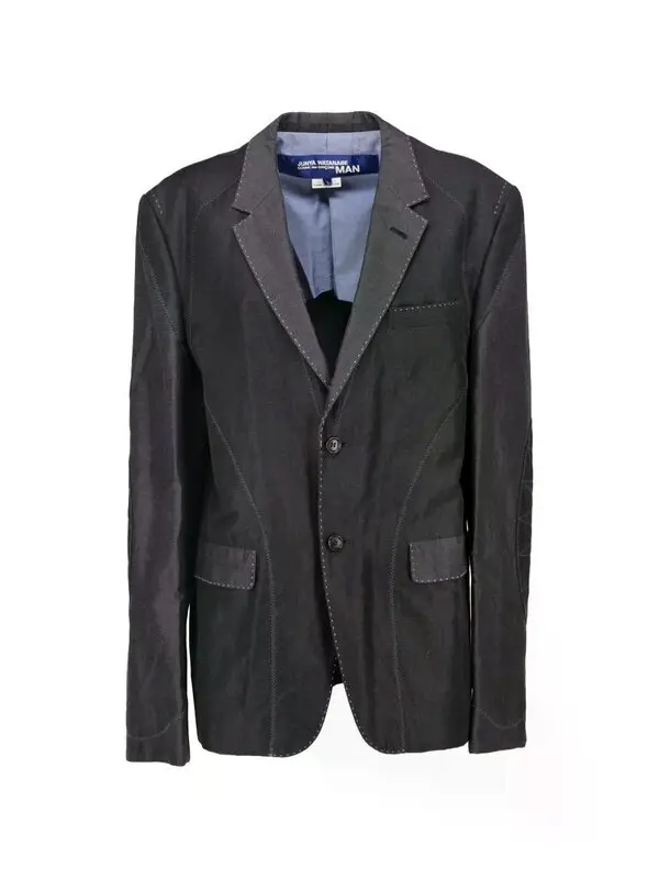 Junya Watanabe Contrast-lapel Topstitched Jacket