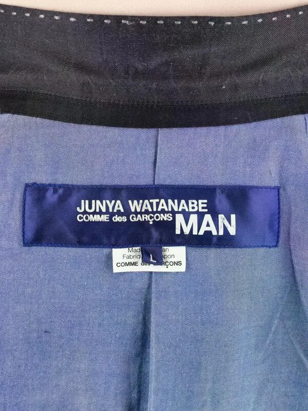 Junya Watanabe Contrast-lapel Topstitched Jacket