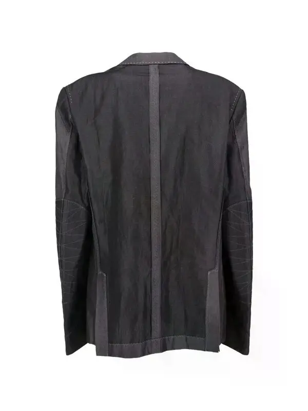 Junya Watanabe Contrast-lapel Topstitched Jacket