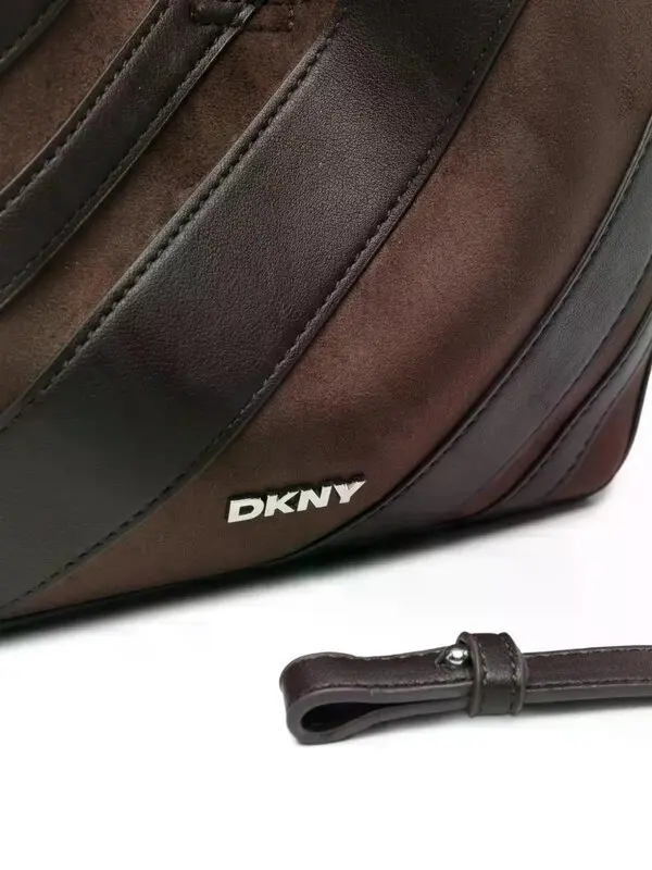 Dkny Small Paula Panelled Leather-trim Tote Bag