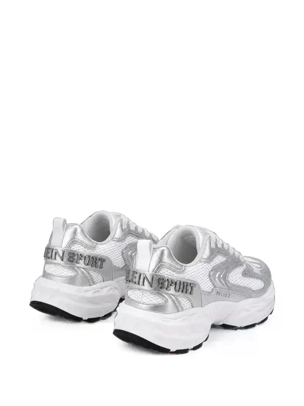 PLEIN SPORT Runner Pulse X Metallic Sneakers - Silver