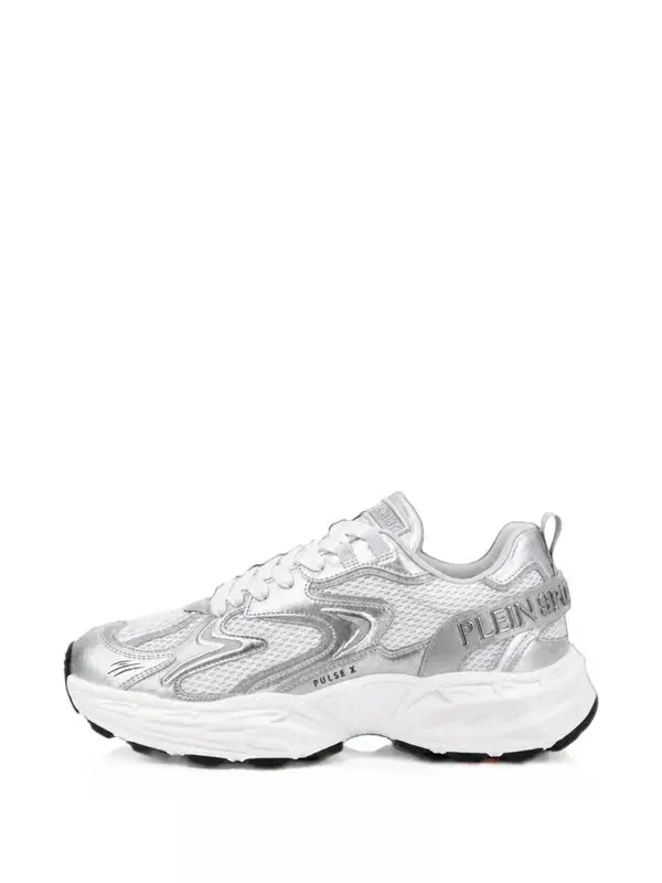 PLEIN SPORT Runner Pulse X Metallic Sneakers - Silver