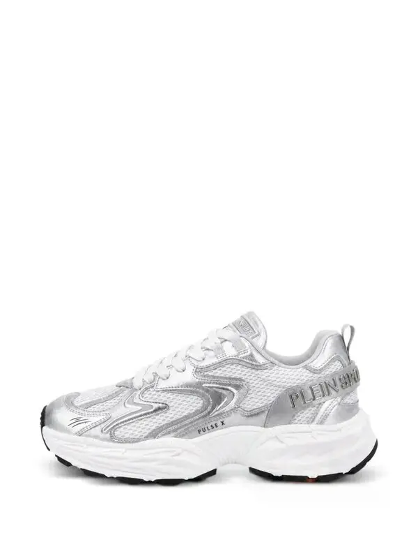 PLEIN SPORT Runner Pulse X Metallic Sneakers - Silver