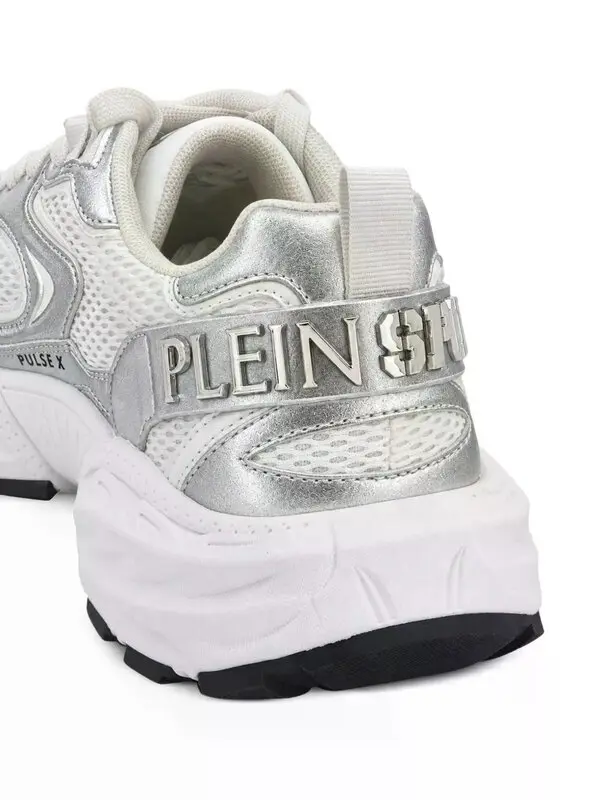 PLEIN SPORT Runner Pulse X Metallic Sneakers - Grey