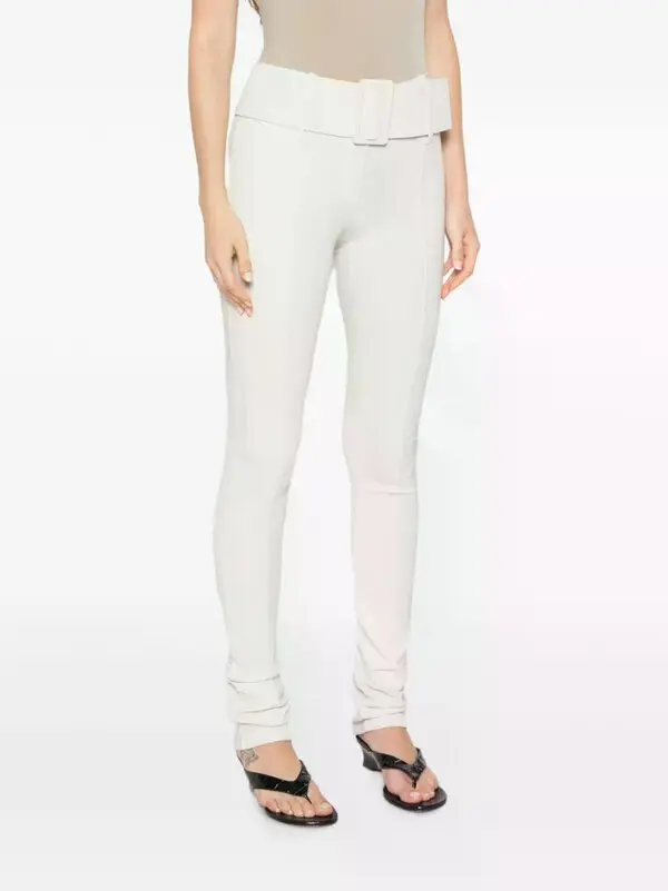Patrizia Pepe Belted Slim-fit Trousers