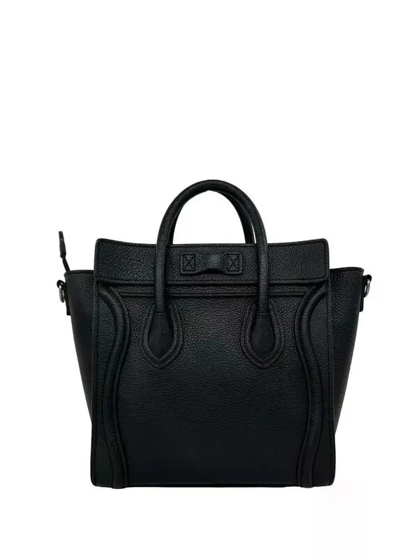 Celine 2010 Nano Leather Luggage Tote Satchel