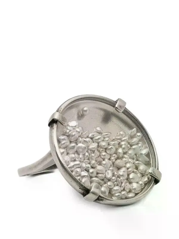 ANN DEMEULEMEESTER Glass-covered Beaded Ring