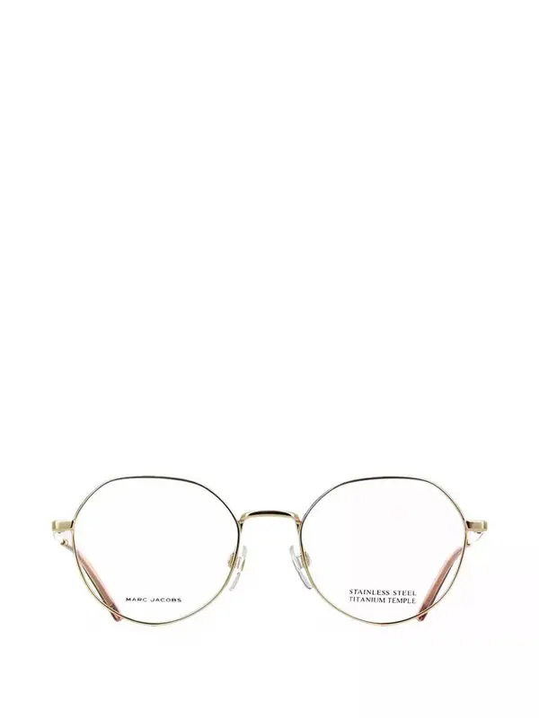Marc Jacobs Geometric-frame Glasses - Gold