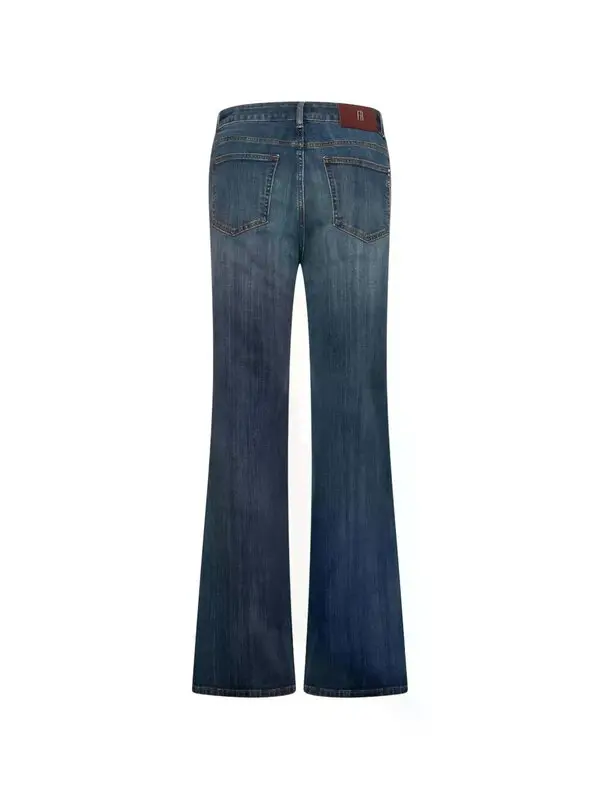 FRACOMINA Flower-button Flared Jeans