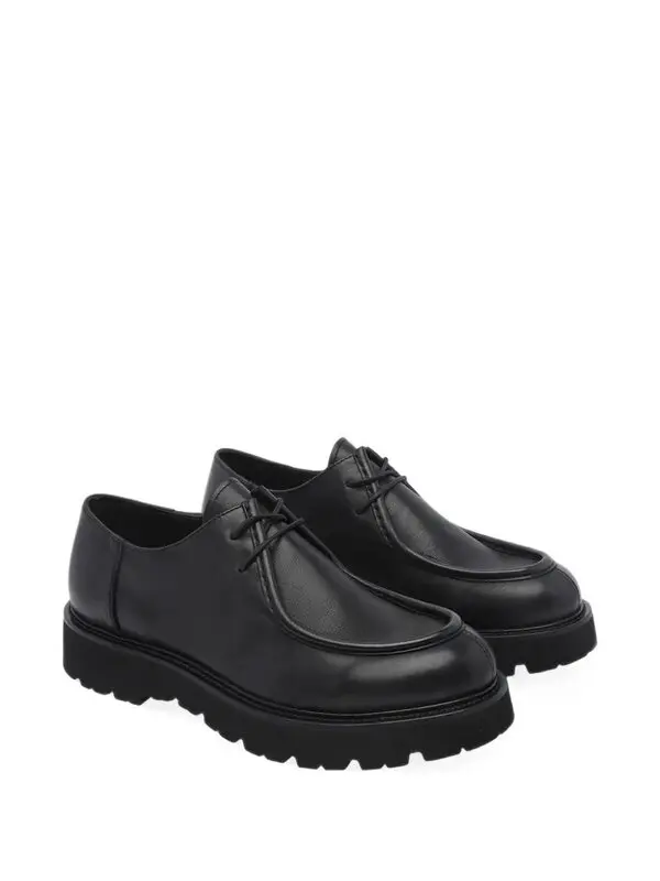 PAWELK'S Lace-up Leather Derby Shoes