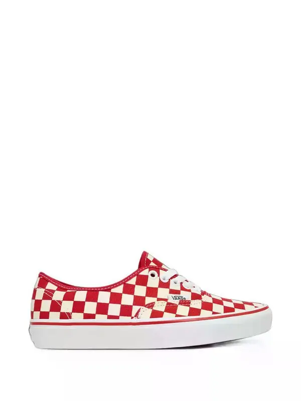 VANS Authentic Checkerboard Sneakers - Red