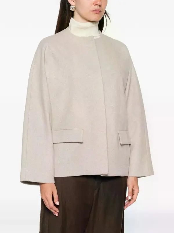 Liviana Conti Herringbone-pattern Flap-pocket Jacket