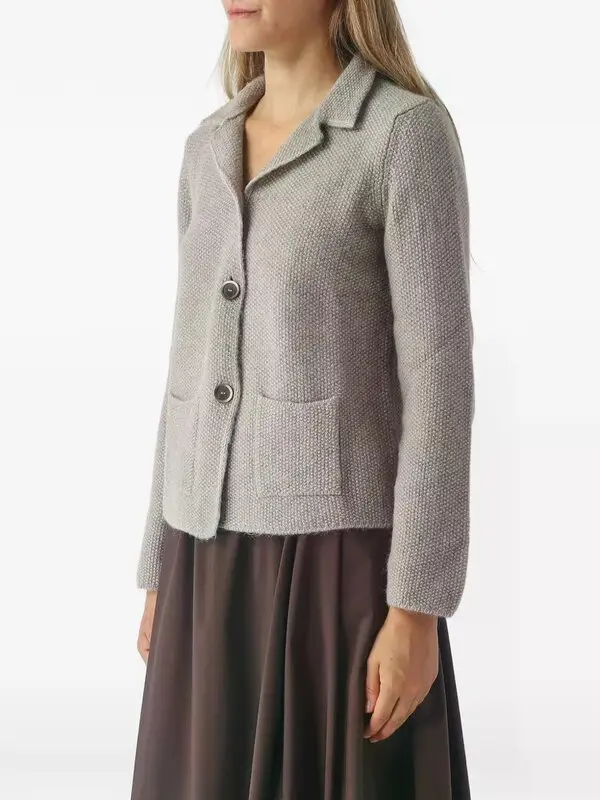 GRAN SASSO Knit Notched-lapel Cardigan