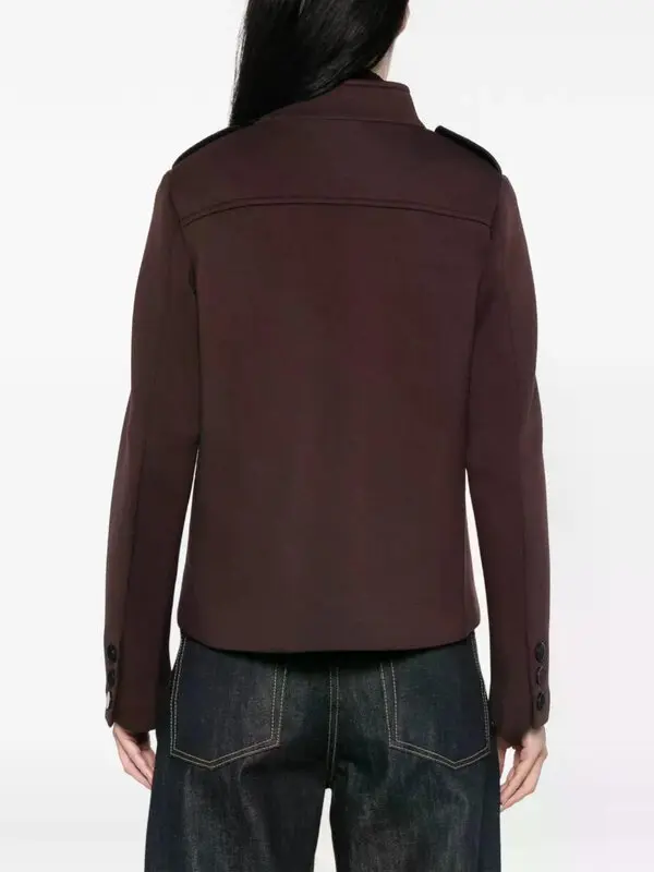 PSOPHIA Double-breasted Epaulette Coat