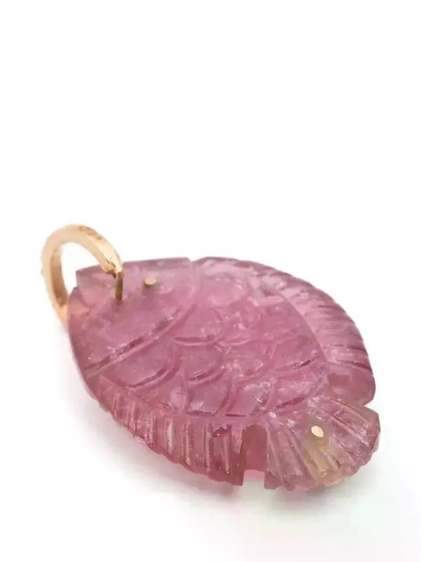 VIOLETTE Tourmaline And Diamond Fish Pendant