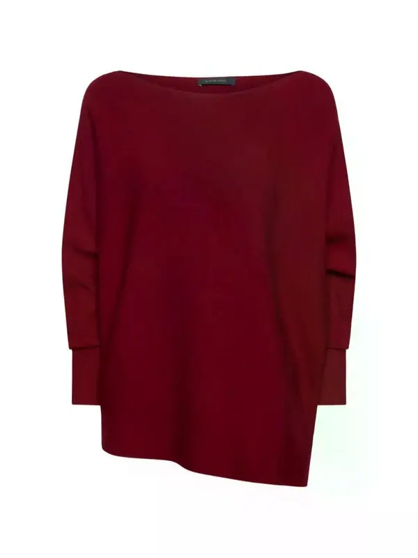 ELENA MIRÒ Boat-neck Sweater - Red
