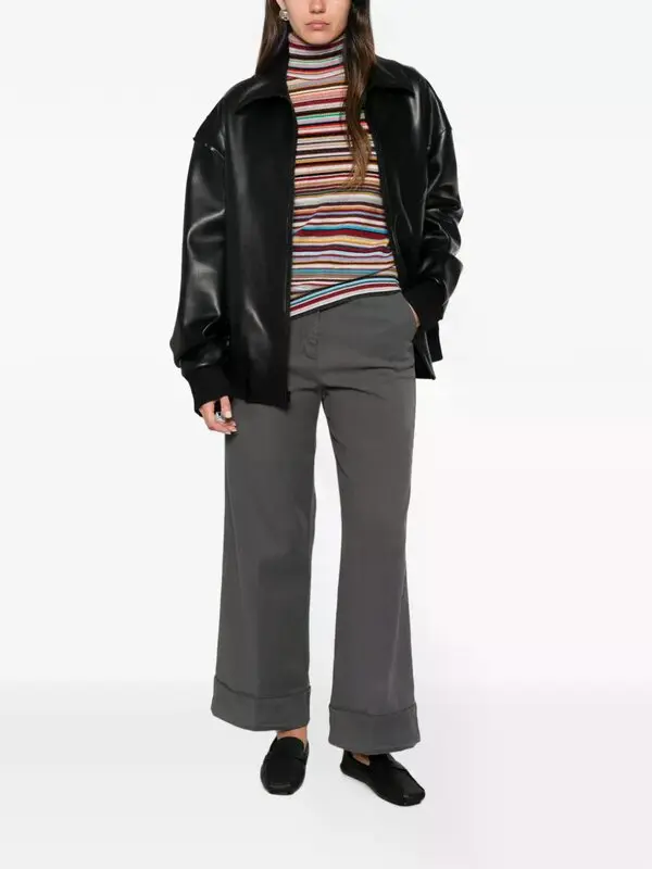 Paul Smith Striped Roll-neck Sweater - Neutrals