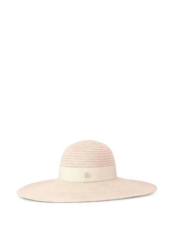 MAISON MICHEL Blanche Wide-brim Hat - Neutrals