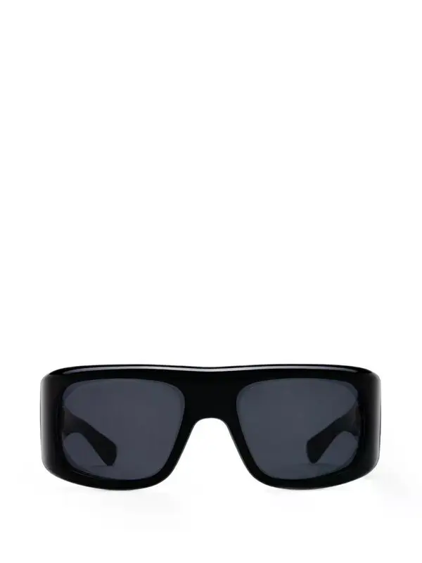 JACQUES MARIE MAGE Benson Rectangle-frame Sunglasses - Black