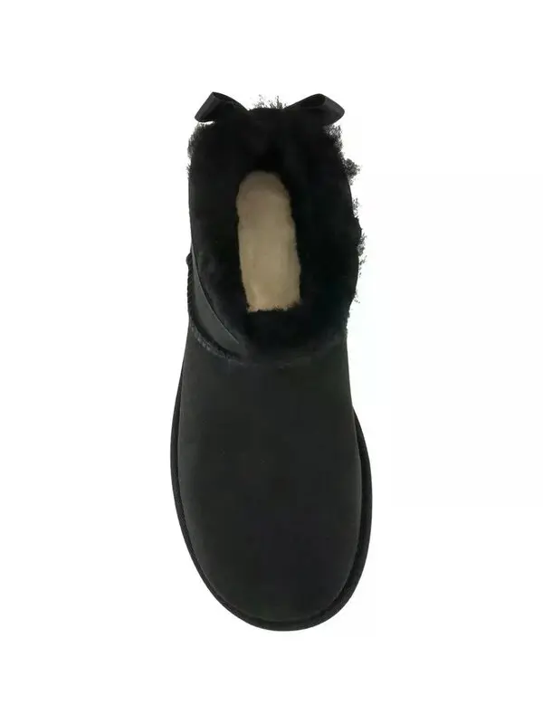 UGG Ultra Mini Bailey Bow Boots - Black