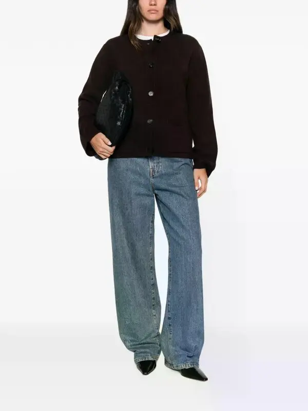 Liviana Conti Button-up Cardigan - Brown