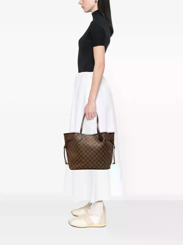 LOUIS VUITTON 2011 Damier Ebene Neverfull Mm Tote Bag