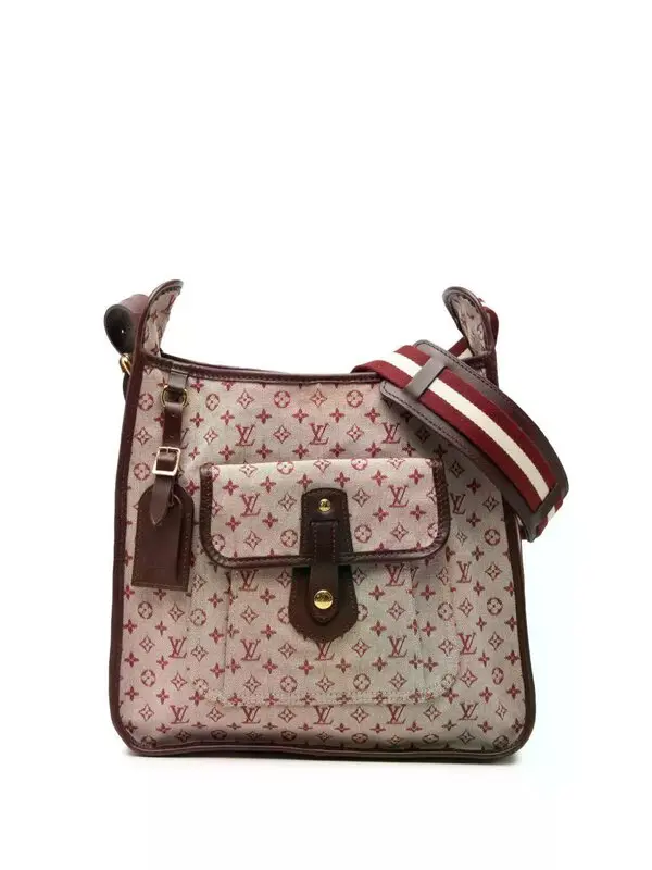 LOUIS VUITTON 2004 Monogram Mini Lin Besace Mary Kate Crossbody Bag - Pink