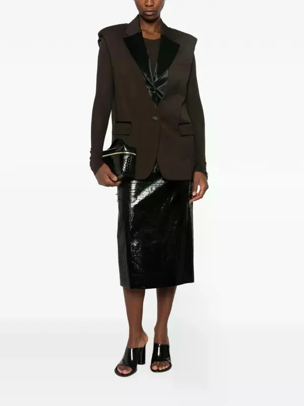Erika Cavallini Notch-lapel Waistcoat - Brown