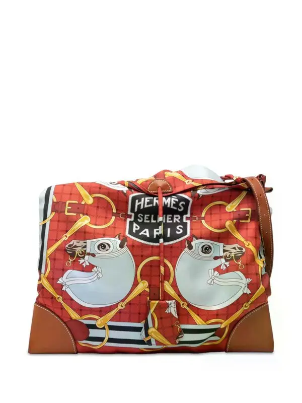 Hermès 2014 Silk And Barenia Tatersale Silky City Pm Crossbody Bag - Brown