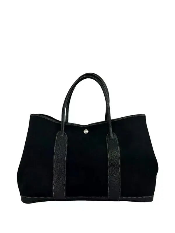 Hermès 2003 Toile And Negonda Garden Party 36 Tote Bag - Black