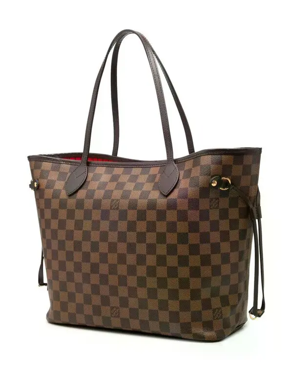 LOUIS VUITTON 2019 Damier Ebene Neverfull Mm Tote Bag