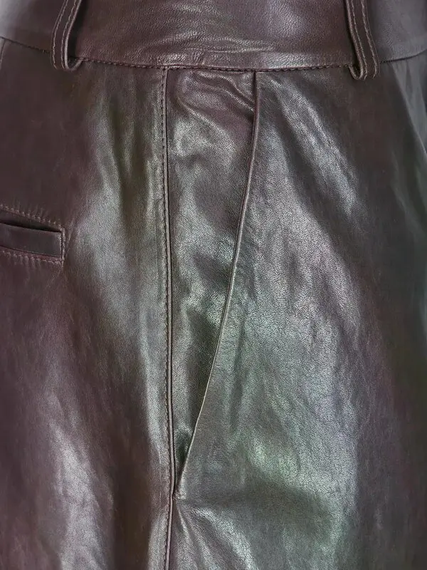 DESA 1972 Leather Tapered Trousers