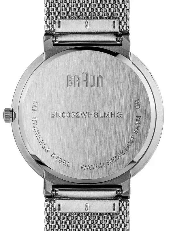 BRAUN WATCHES Classic Mesh Strap 40mm Watch