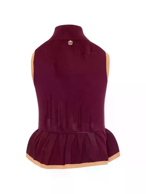 FRACOMINA Peplum-hem Sleeveless Vest
