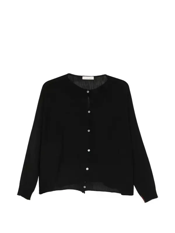 Liviana Conti Button-up Boat-neck Cardigan