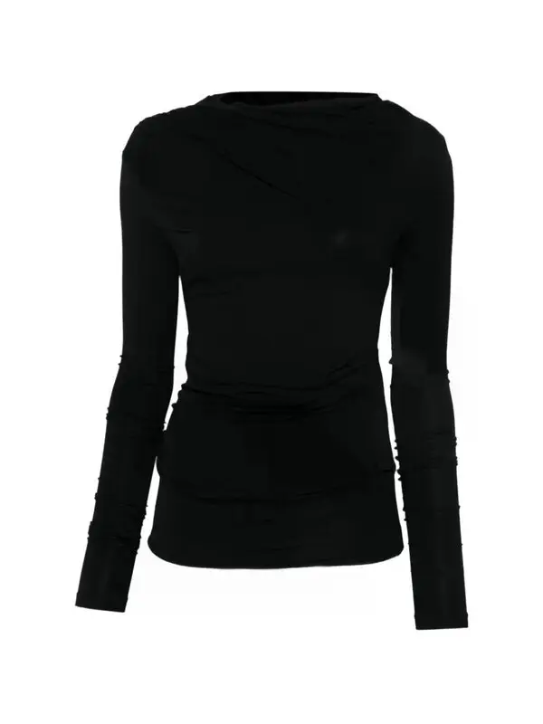 ENTIRE STUDIOS Draped Long-sleeve Top