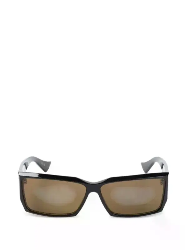 Valentino Garavani Vlogo Signature Rectangle-frame Sunglasses - Black