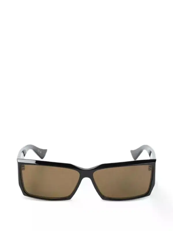 Valentino Garavani Vlogo Signature Rectangle-frame Sunglasses - Black