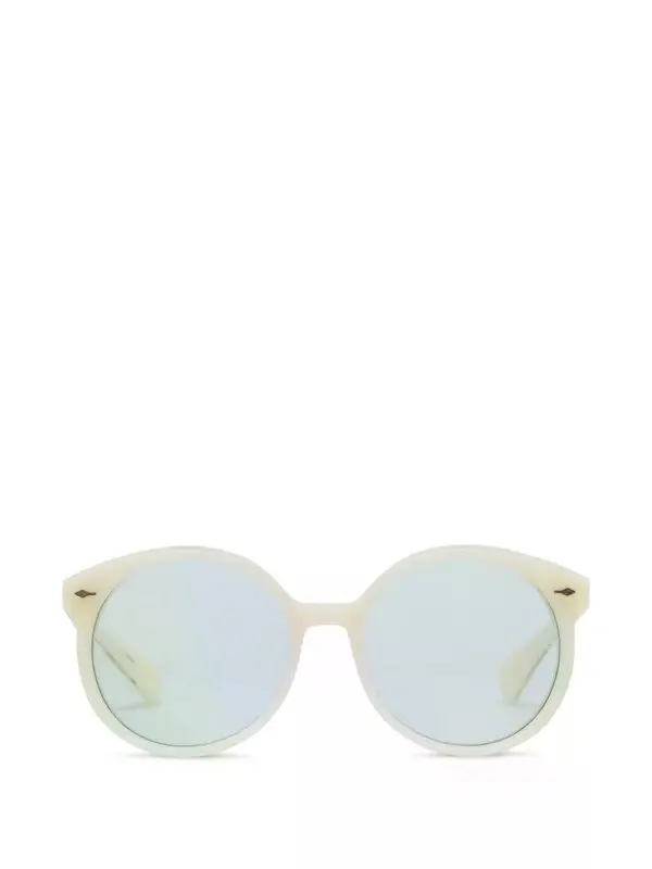 JACQUES MARIE MAGE Factory Round-frame Sunglasses - Neutrals
