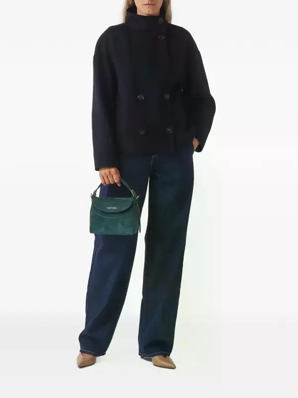 Orciani Suede Logo-plaque Tote Bag