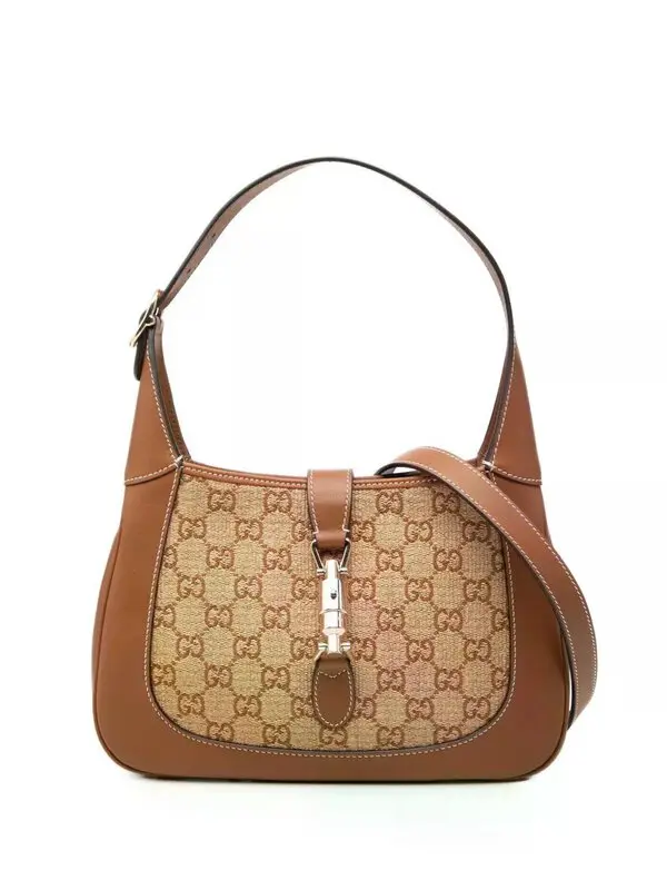 Gucci 2016-2026 Medium Gg Raffia Jackie 1961 Crossbody Bag - Neutrals