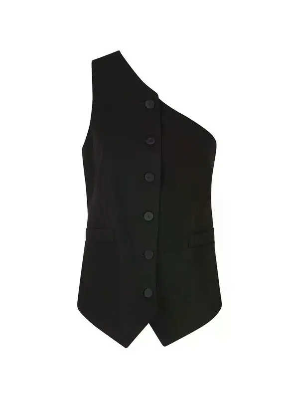 Federica Tosi One-shoulder Button-up Vest